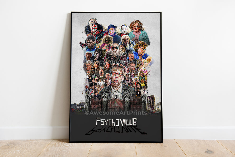 Psychoville Poster, Digital Illustration – Awesome Art Prints