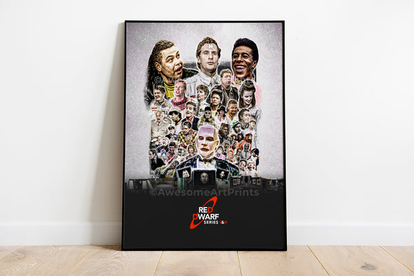 Red Dwarf Series 1 and 2 Poster, Digital Illustration – Awesome Art Prints